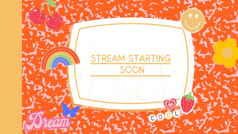 8 Twitch Stream Overlay Scenes, Animated and Static Overlay, Starting ...