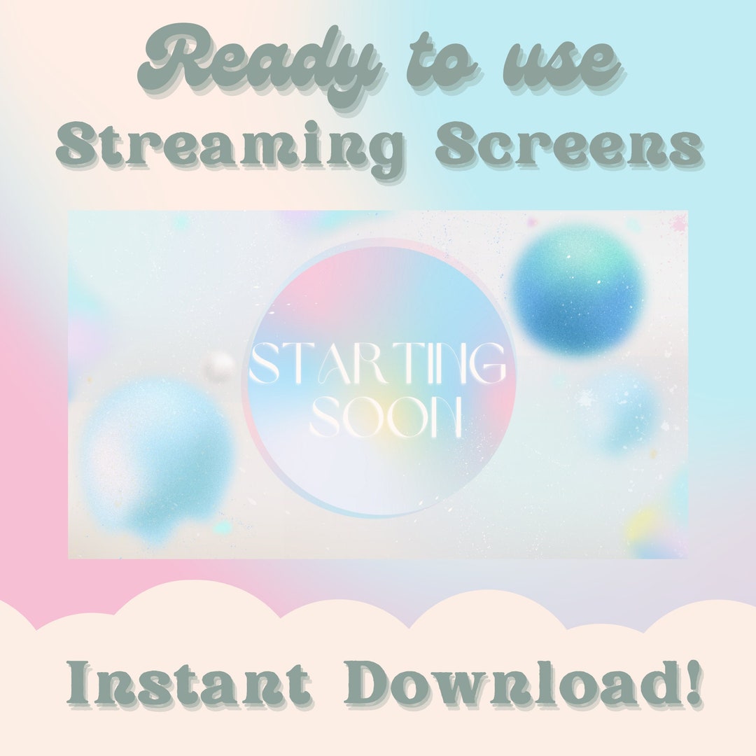 8 Twitch Stream Scenes, Animated and Static, Starting Soon, Be Right ...