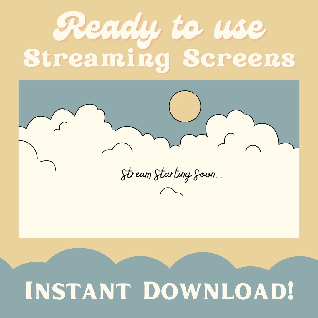 8 Twitch Stream Scenes, Animated and Static Overlay, Starting Soon, Be ...