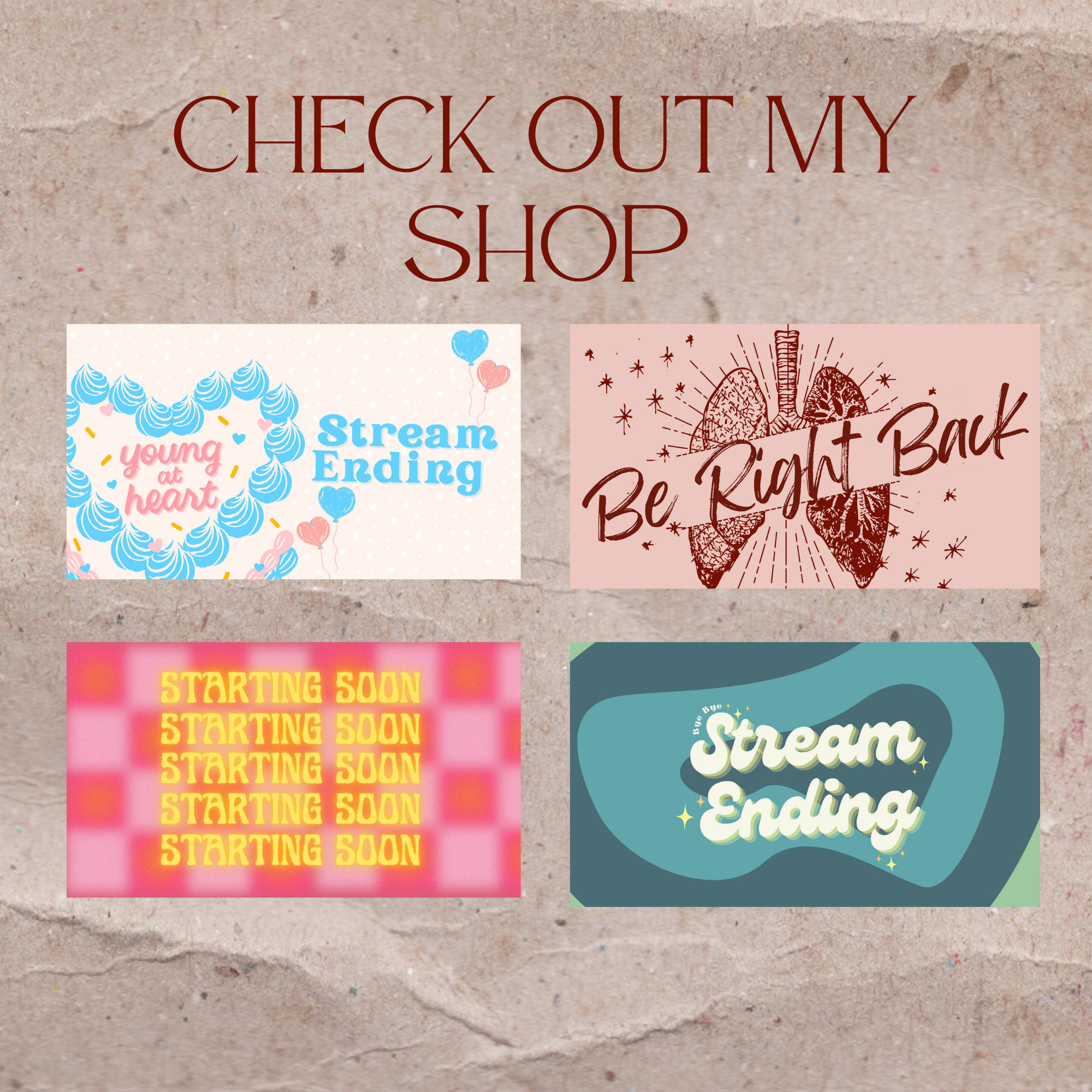 8 Twitch Stream Scenes, Animated and Static Overlay, Starting Soon, Be ...