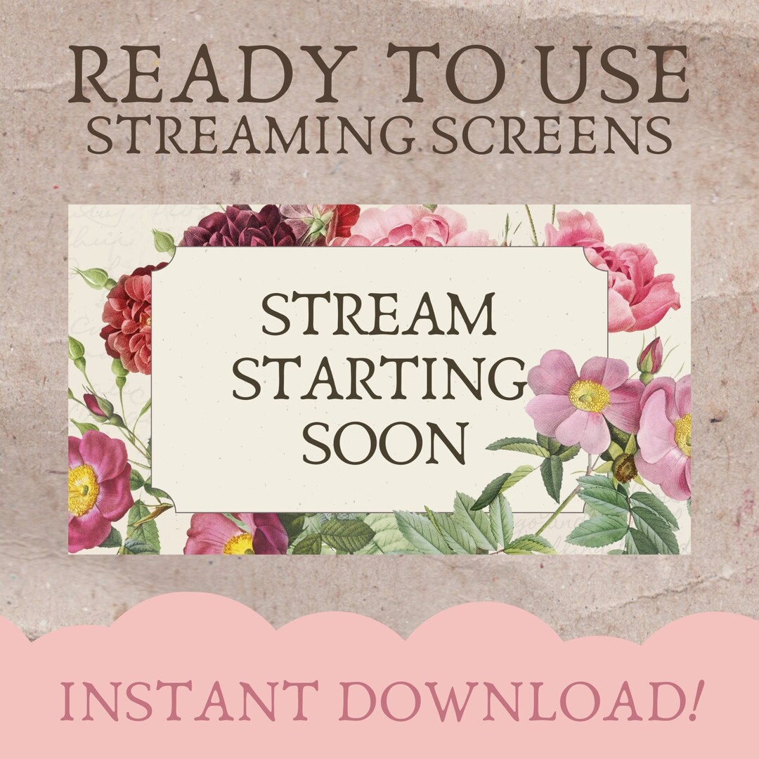8 Twitch Stream Scenes, Animated and Static Overlay, Starting Soon, Be ...