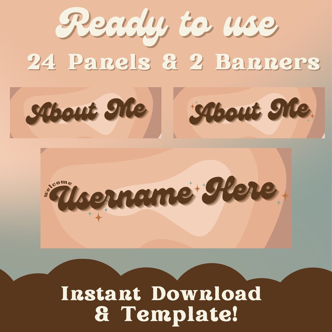 24 Twitch Streaming Panels With Customizable and Premade Retro Twitch ...