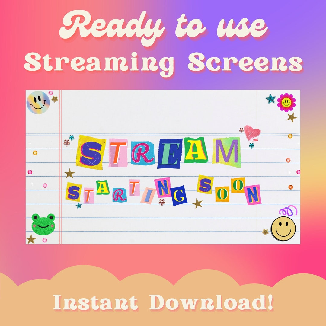 8 Twitch Stream Scenes, Animated and Static, Starting Soon, Be Right ...