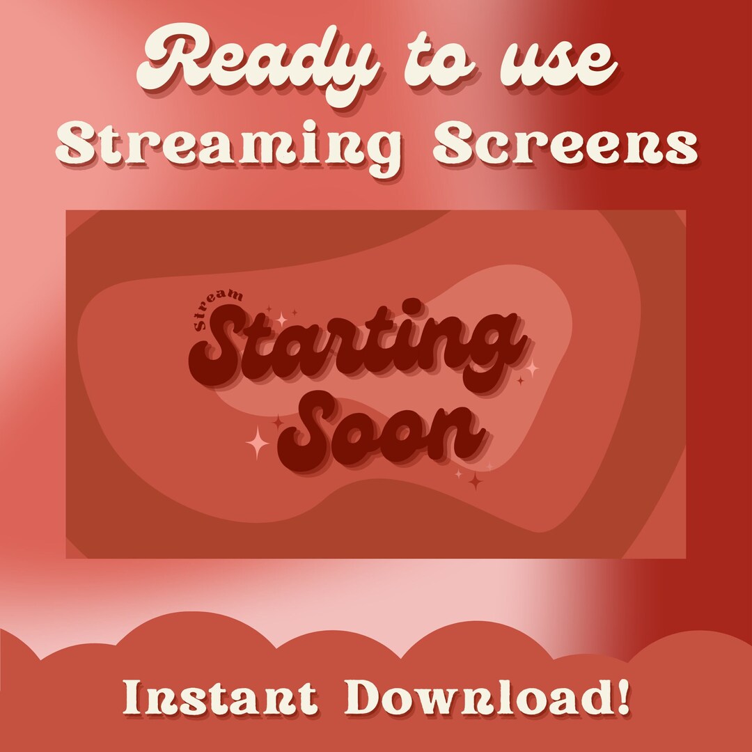 8 Twitch Stream Scenes, Animated and Static, Starting Soon, Be Right ...