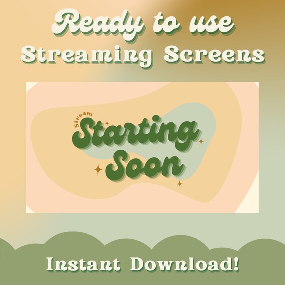 8 Twitch Stream Scenes Animated and Static Starting Soon Be - Etsy