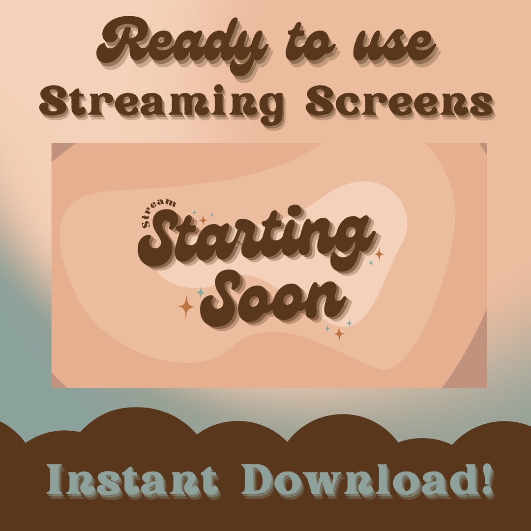 8 Twitch Stream Scenes, Animated and Static, Starting Soon, Be Right ...