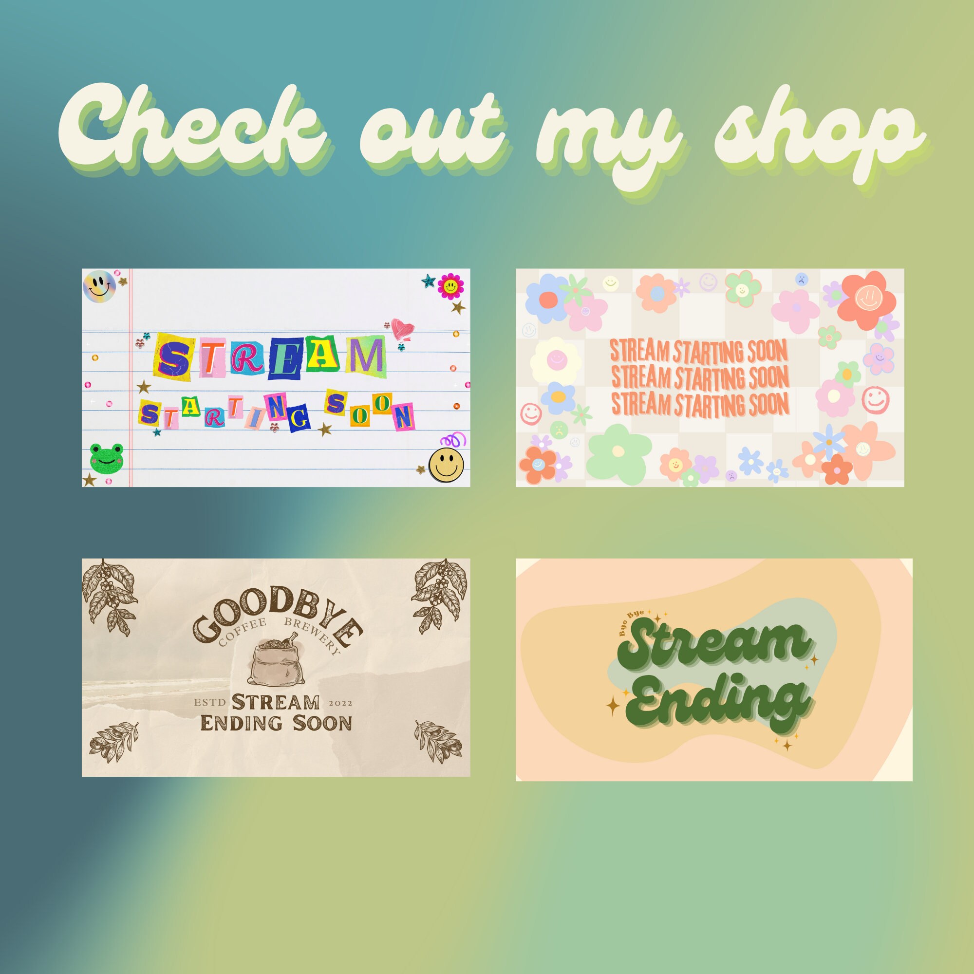 8 Twitch Stream Scenes, Animated and Static, Starting Soon, Be Right ...