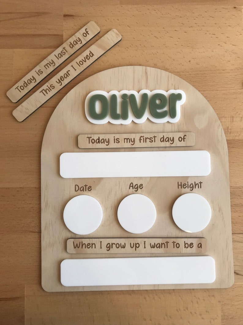 Back to School Photo Arch Board / Interchangeable Name - Etsy Australia