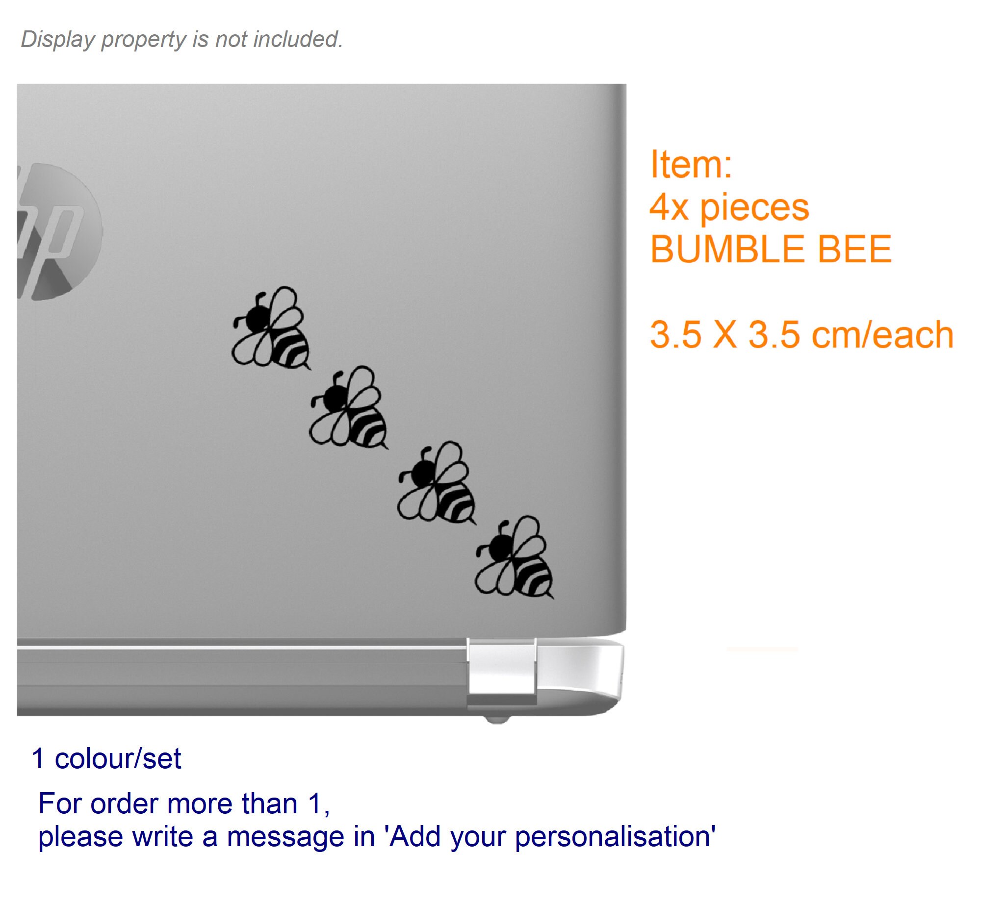 BUMBLE BEE Sticker for Glass Car Window Laptop Phone Case Decoration ...