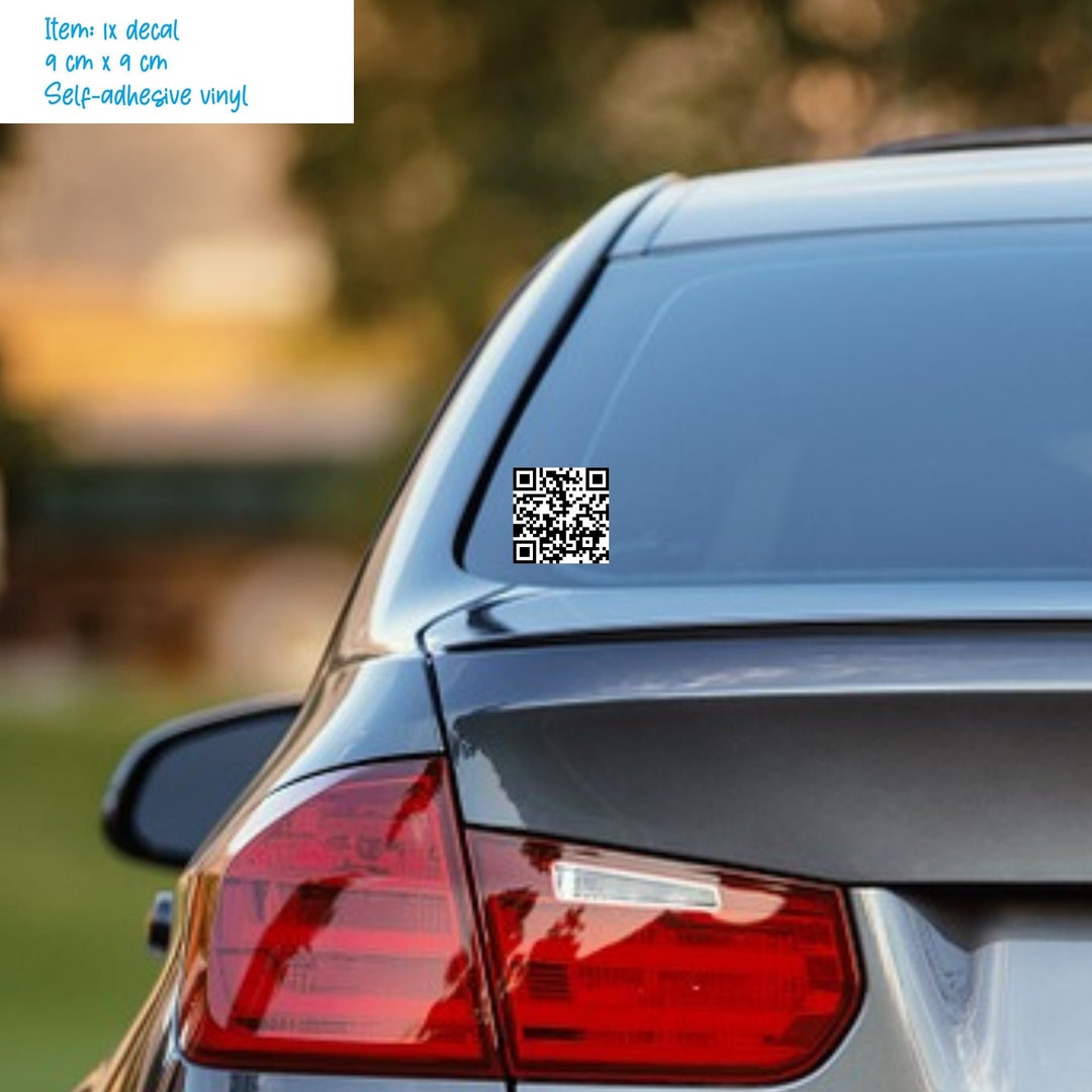 QR CODE Decal for Car Store Shop Window Display Your Business Website ...