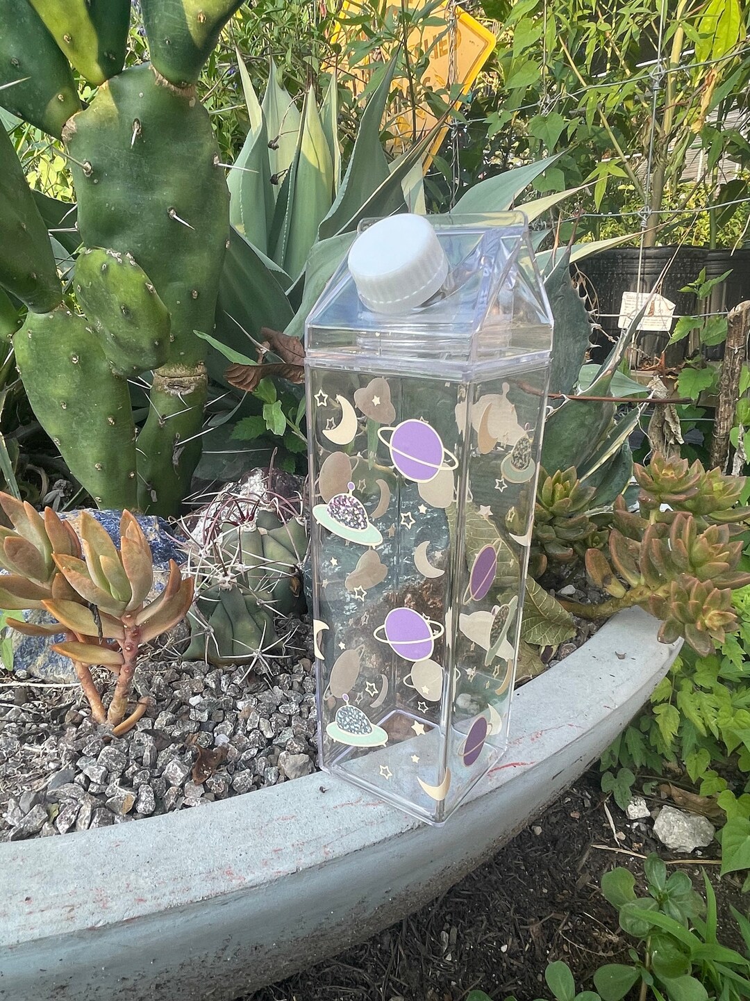 Cute Space Milk Carton Bottle - Etsy