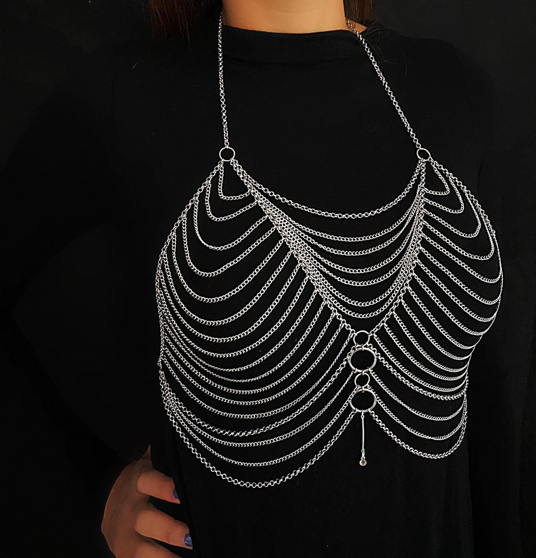 Bronze/silver Layers: Adjustable Full Body Chain Shirt for Stylish ...