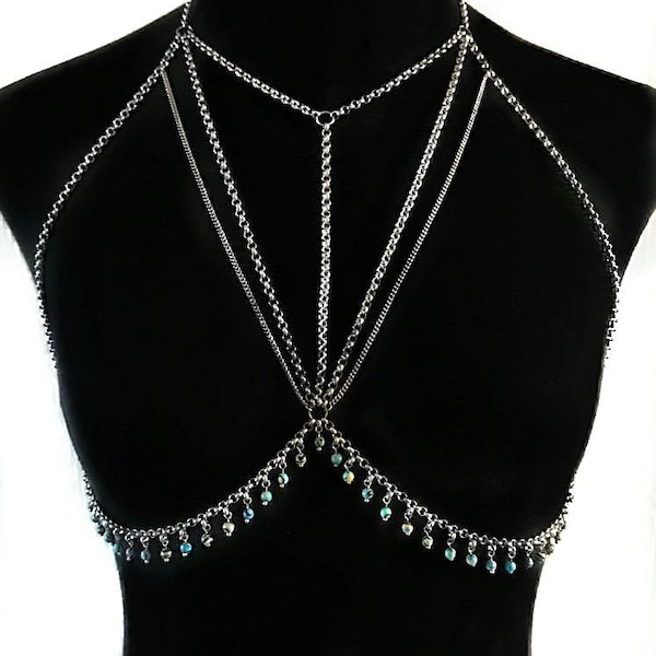 Chain Bra - Etsy UK