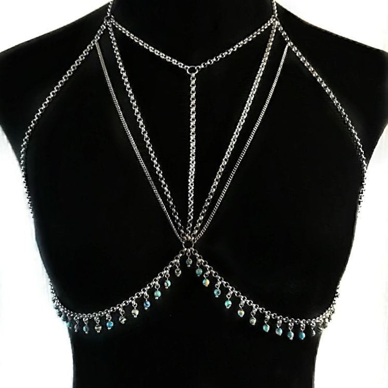 Chain Bra - Etsy UK