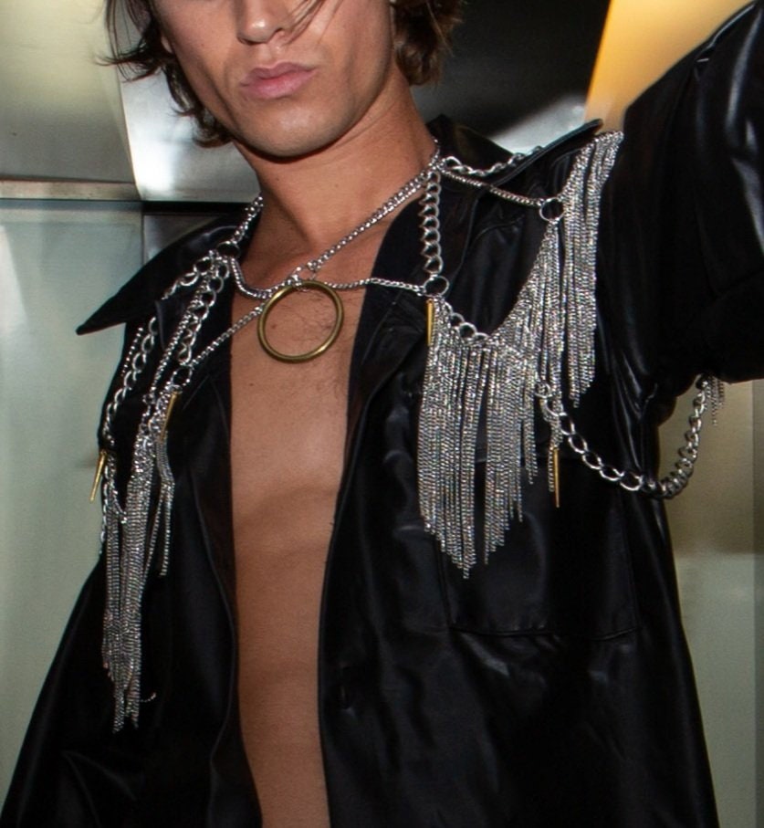 Male Layered Body Chain Sensul Jewelry for Men Unisex - Etsy