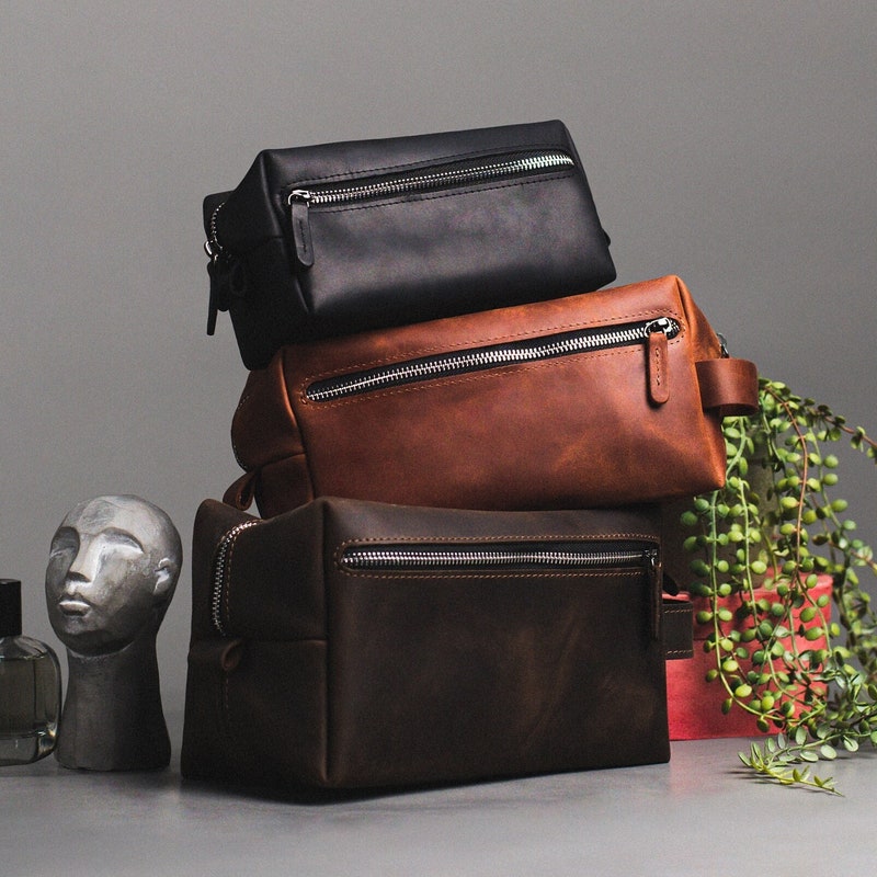 Leather Dopp Kit - Etsy