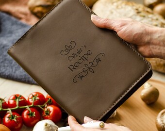 Leather Recipe Book - Etsy