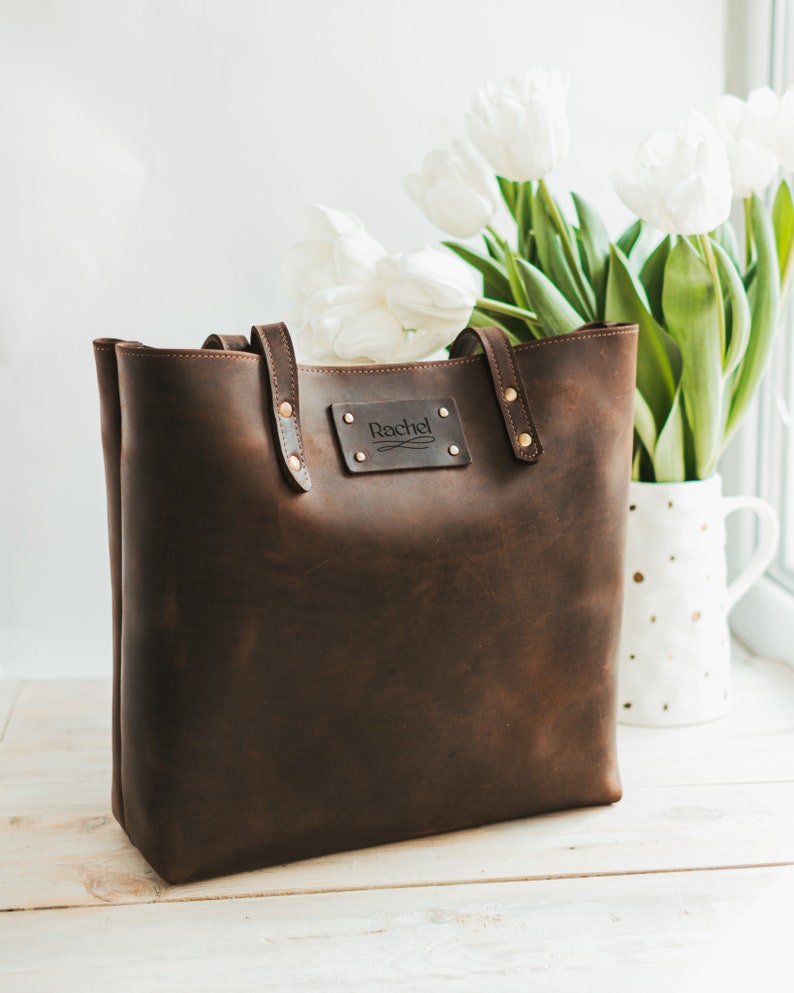Monogrammed Leather Tote Bags For Women | semashow.com