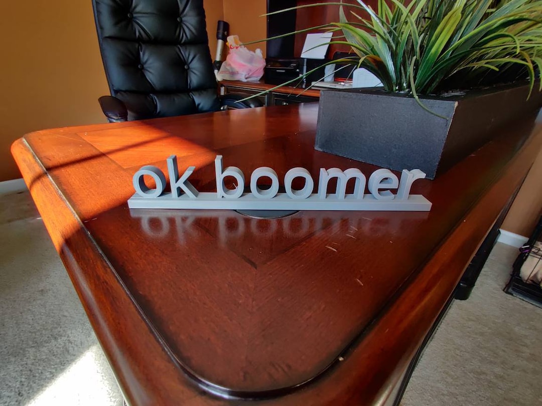 OK Boomer Desk Sign - Etsy