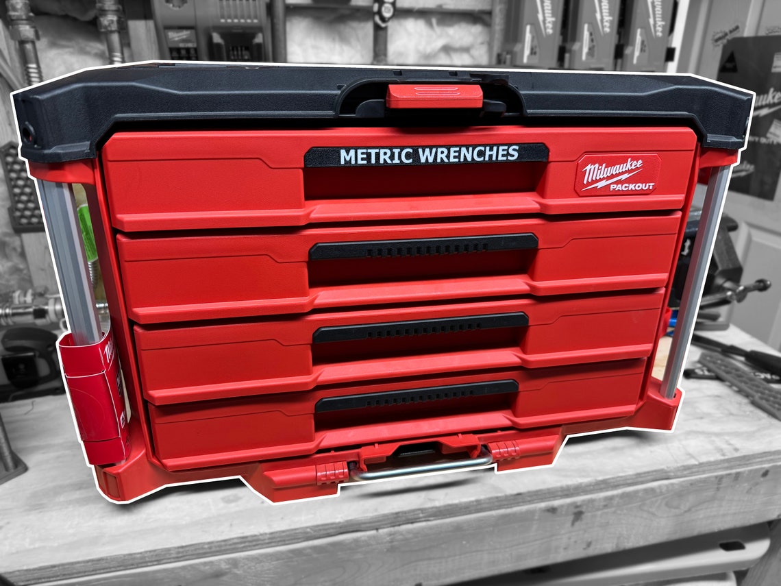 Custom Milwaukee PACKOUT Drawer Handle Label: Tool Box Organizer - Etsy