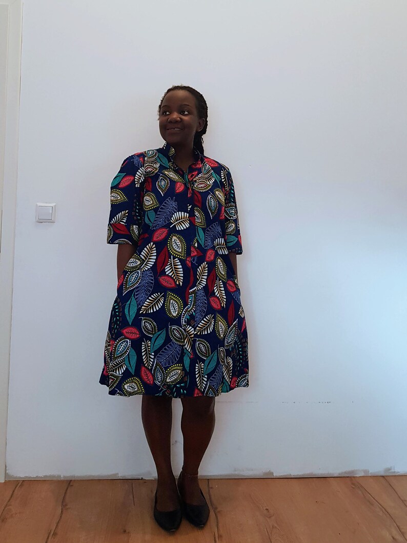 Floral Dress Blue Floral Dress Dress With Pockets - Etsy