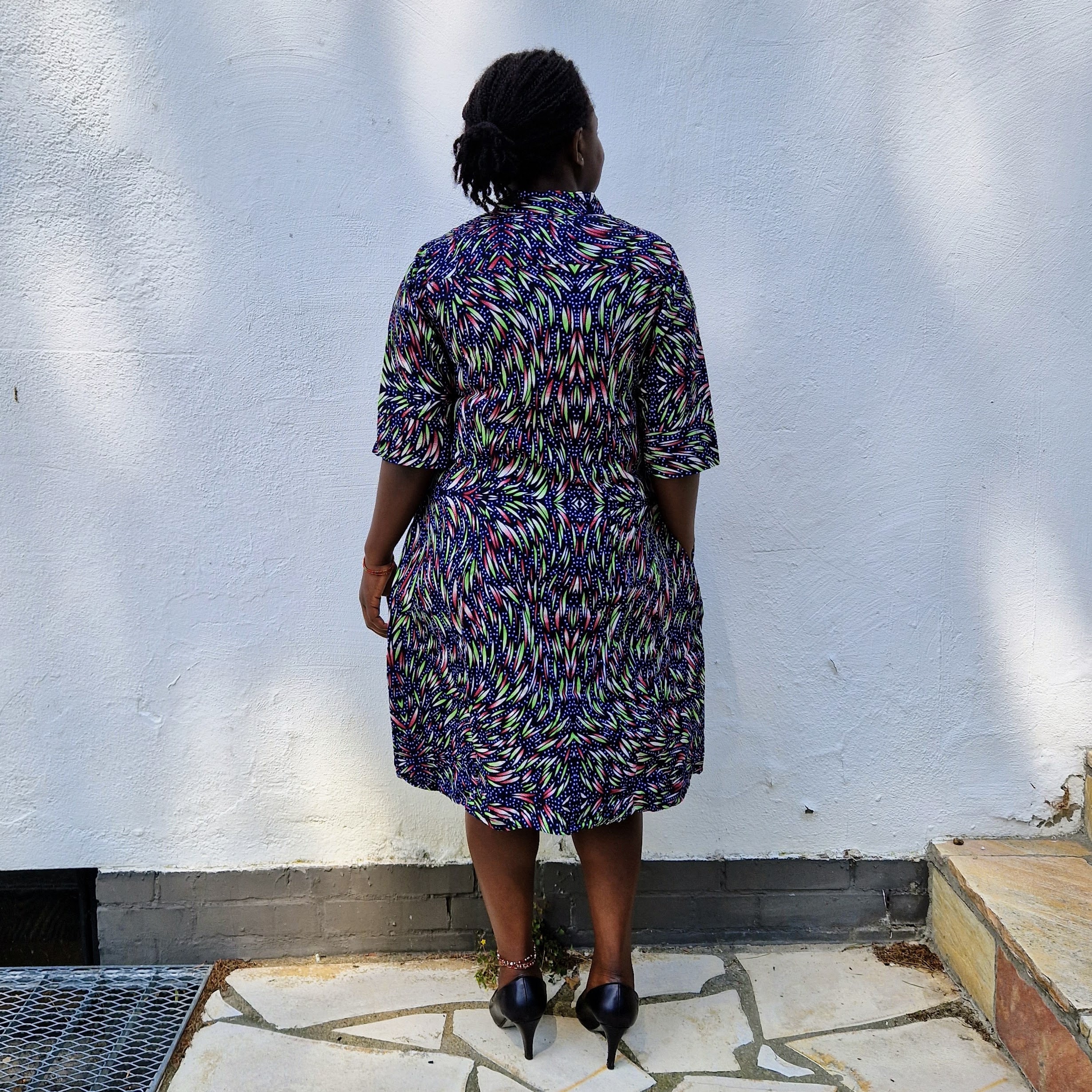 African Print Dress With Pockets, African Clothing for Women, Dress ...
