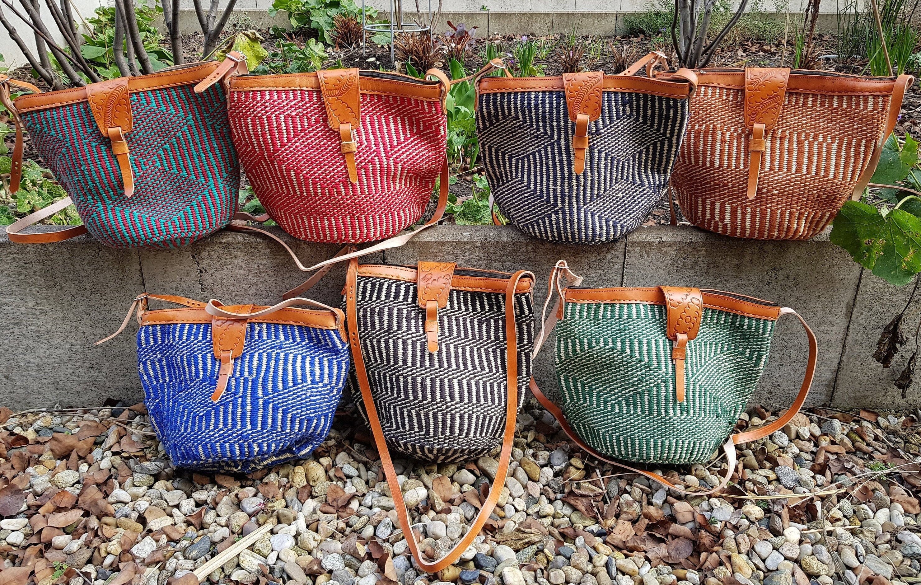 Medium Sisal Bag, Woven Bag, Handbag, Handmade Bag, African Bag, Kenyan ...
