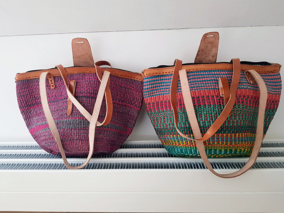 Large Sisal Bag, Woven Bag, Bag, Handmade Bag, Summer Bag, Kiondo ...