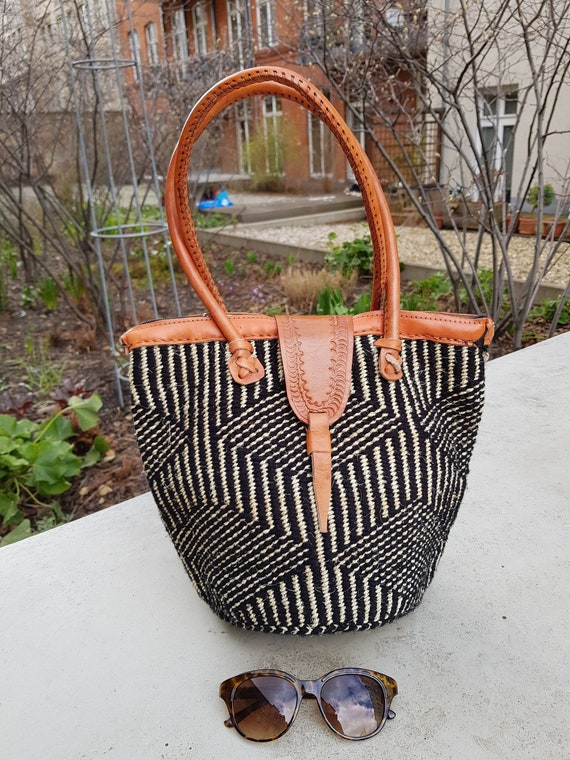 Kiondo Bag Woven Bag Handmade Bag Summer Bag African Bag African Sisal Tote Sisal Bag Etsy UK