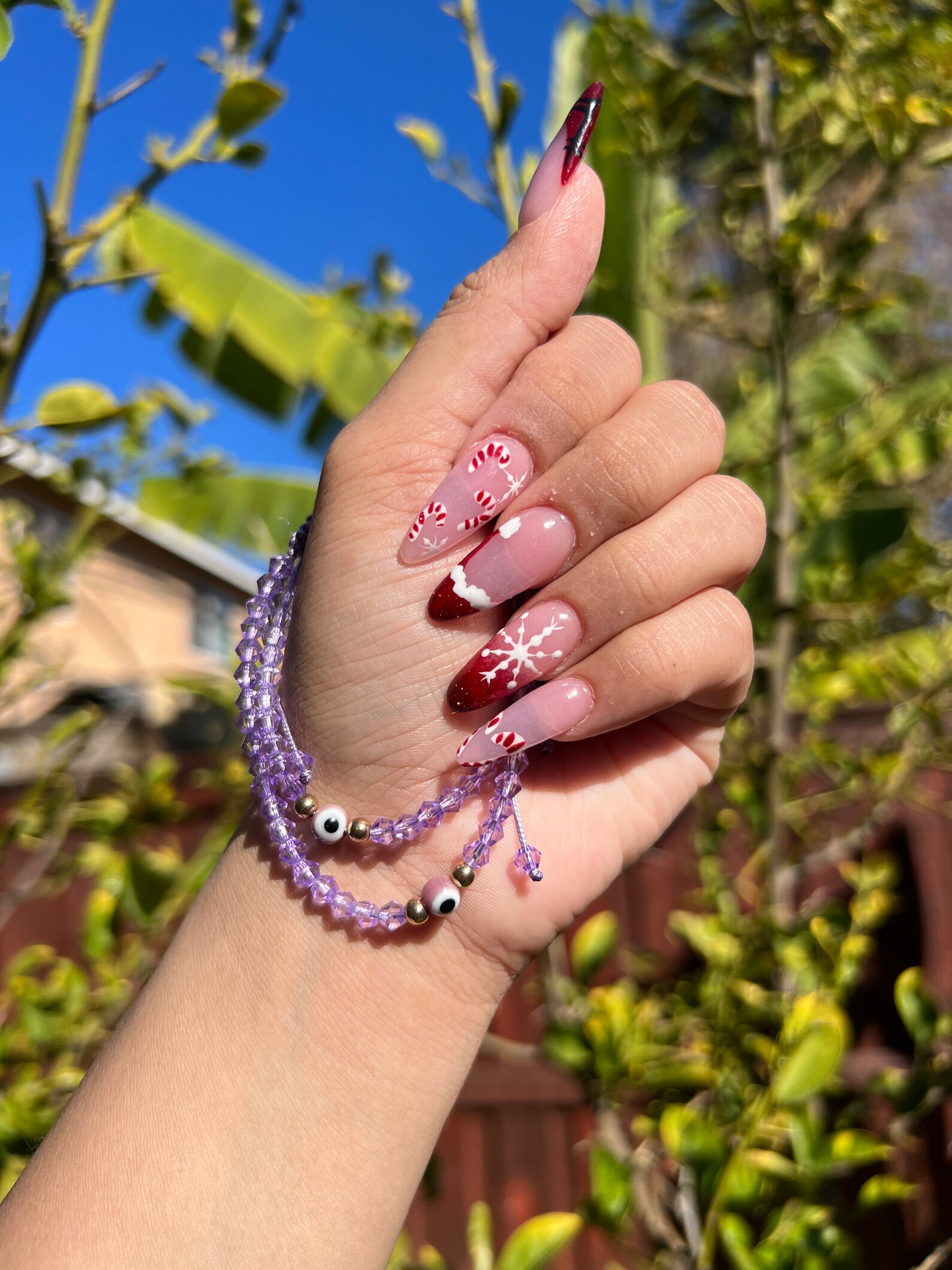 Purple Evil Eye Bracelet Bracelets for Women Jewelry Gift - Etsy