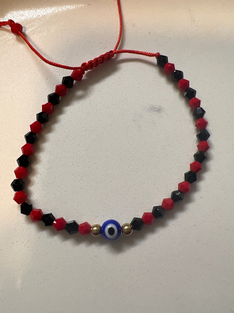 Red Black Evil Eye Bracelet, Bracelets for Women, Jewelry, Gift, Unique ...
