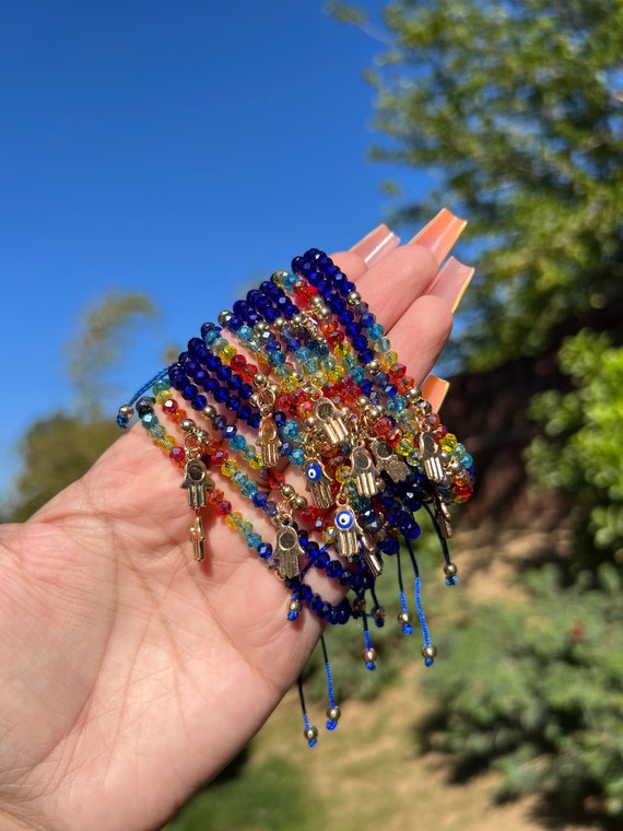 Blue Rainbow Evil Eye Bracelet Bracelets for Women Jewelry - Etsy