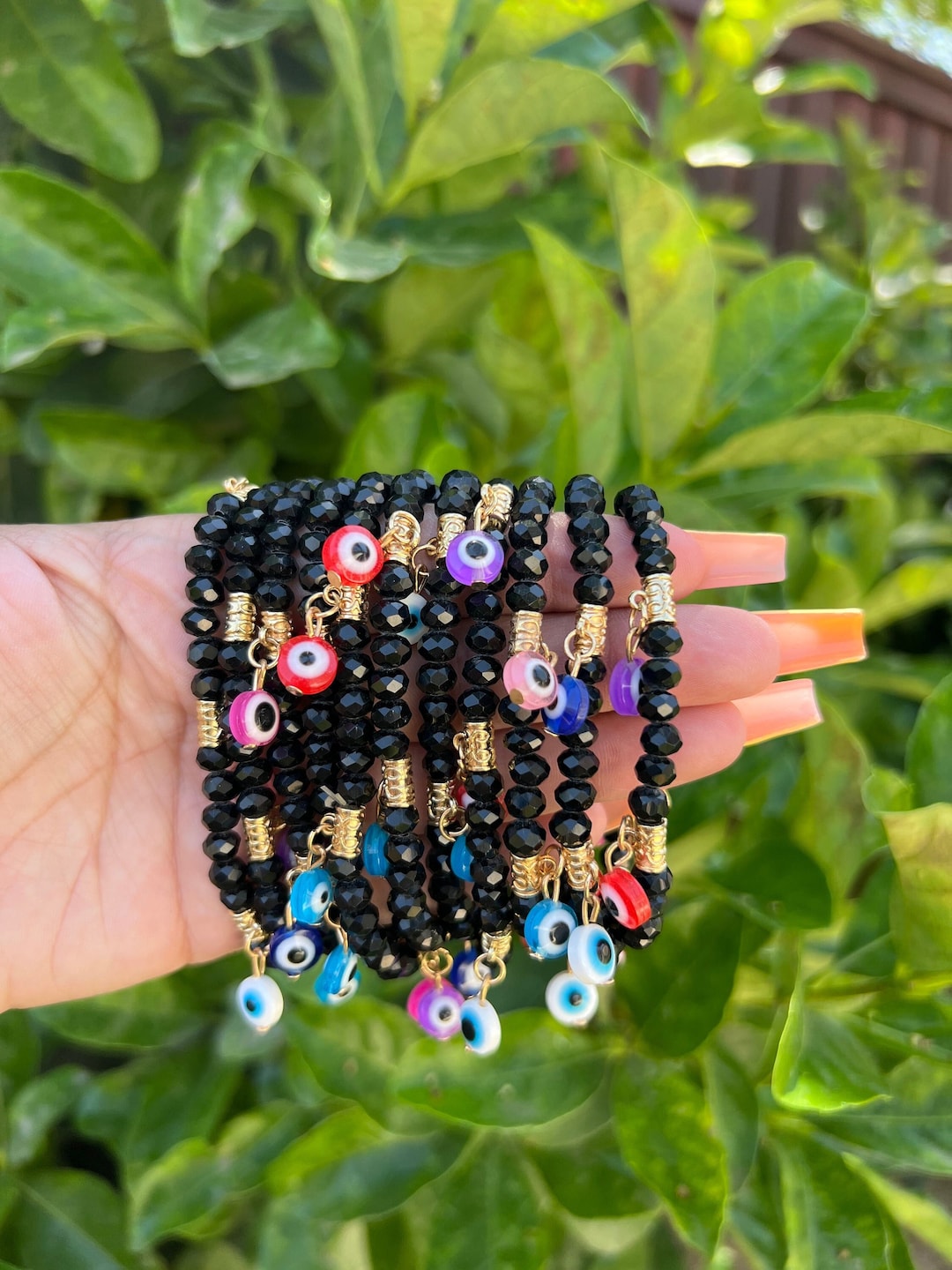 Rainbow Evil Eye Bracelet, Bracelets for Women, Jewelry, Gift, Unique ...