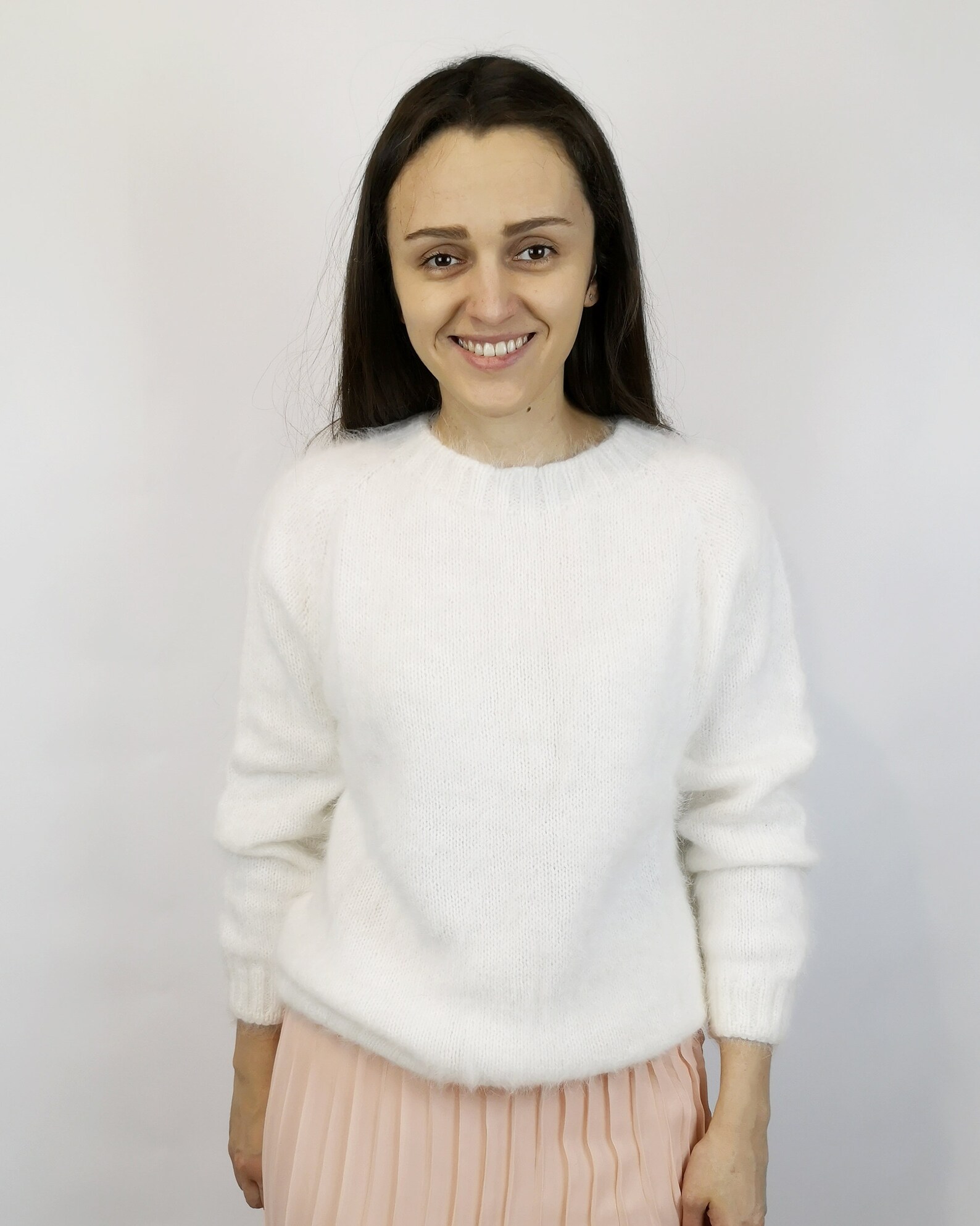 Winter Knit Angora Sweater Wool Women Warm Soft Angora Knit Sweater ...