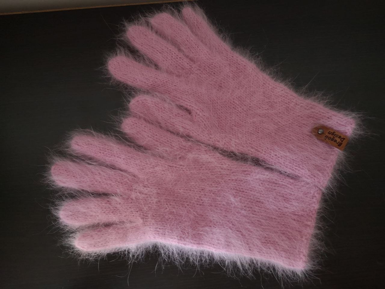 Angora Knit Pink Gloves Women Handknit Mittens - Etsy