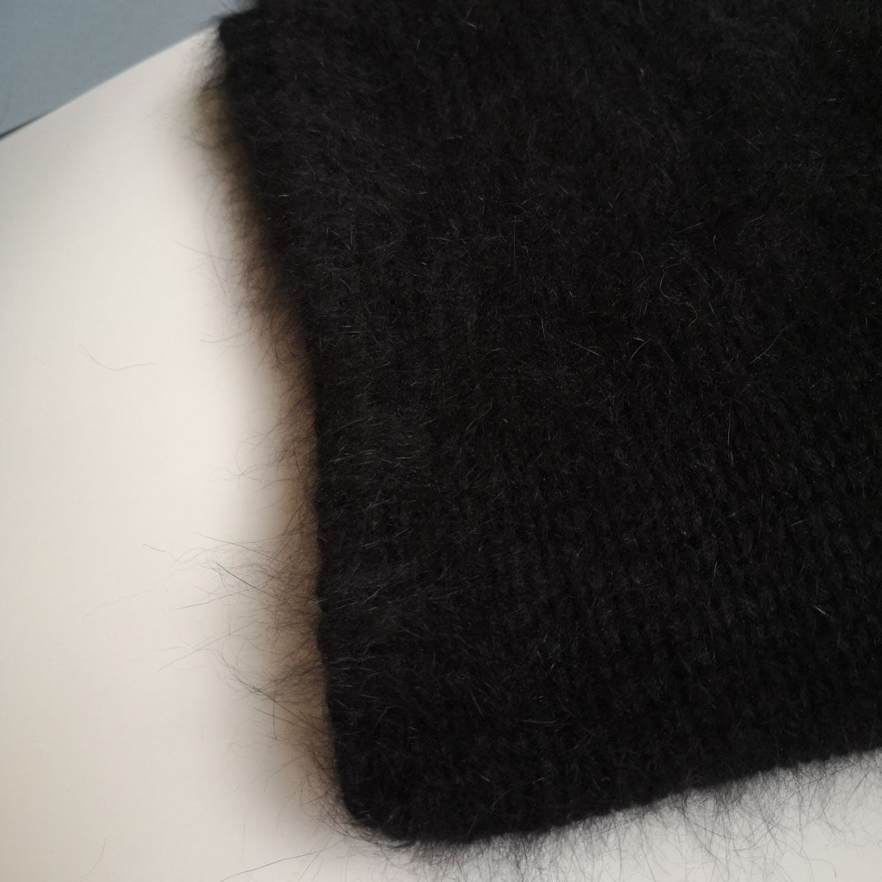 Angora Long Knit Scarves, Black Angora Hat - Etsy