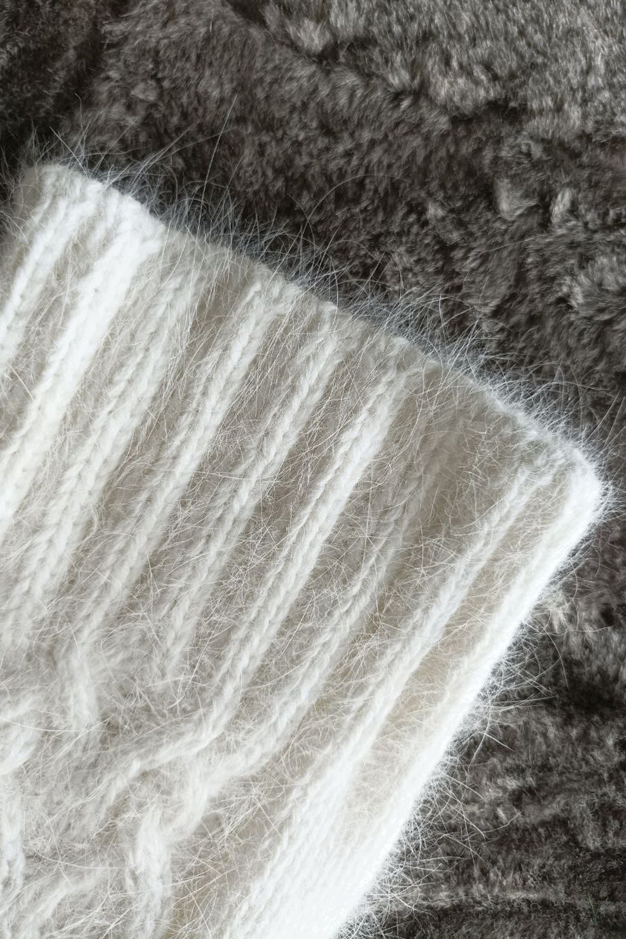 Thigh High Angora Handmade Socks, Home White Soft Sock, Rabbit Socks ...