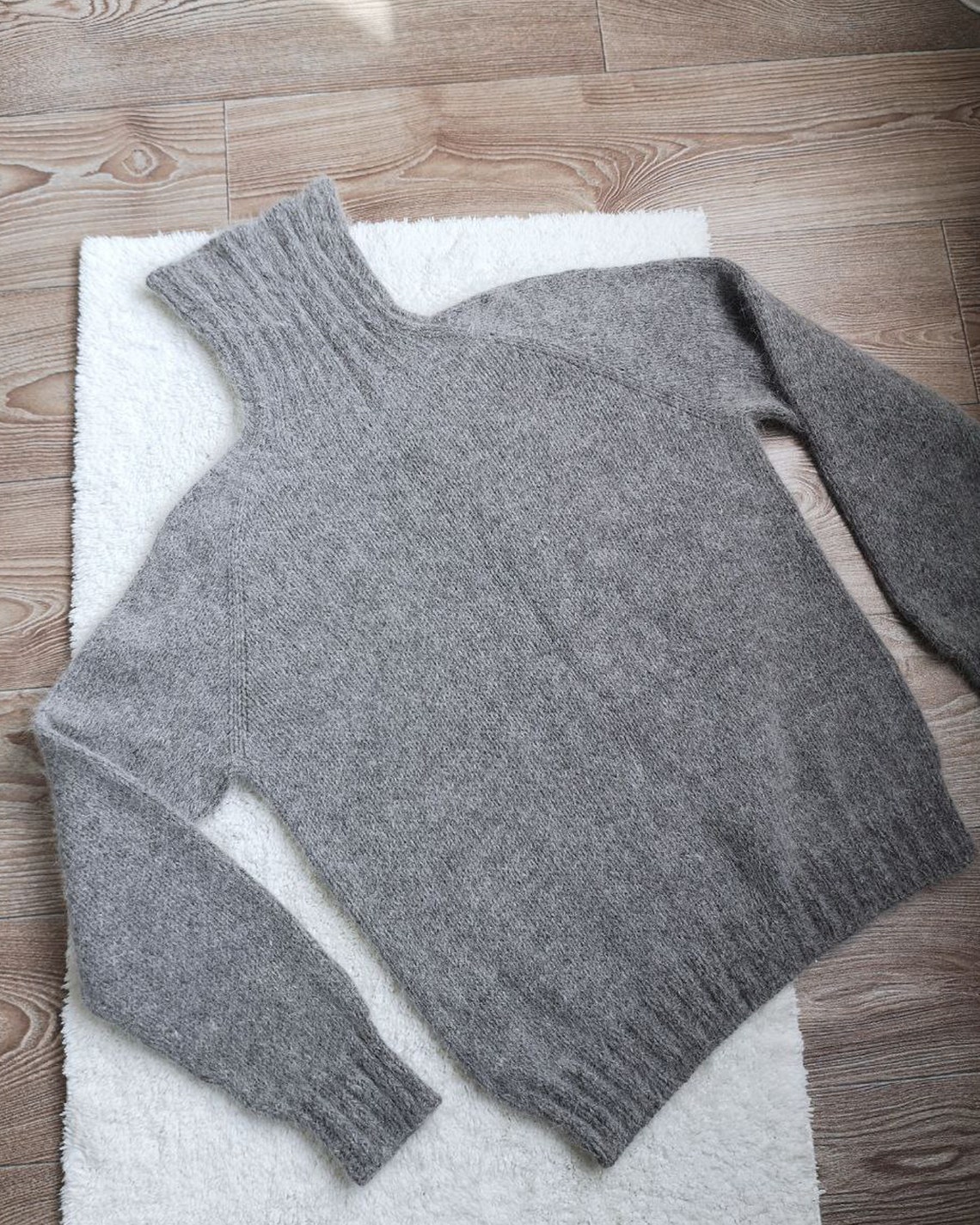 Angora Wool Sweater, Men's Winter Knit Jumper, Christmas Gift - Etsy