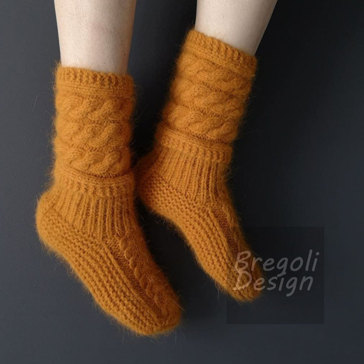 Angora Socks Sock Slippers Knit Angora Socks Wool Angora - Etsy