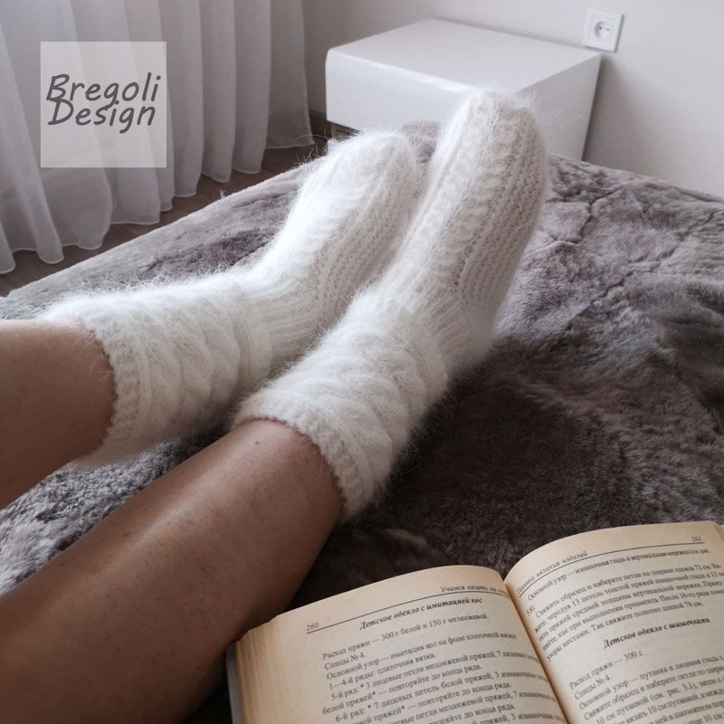 Angora Sock - Etsy