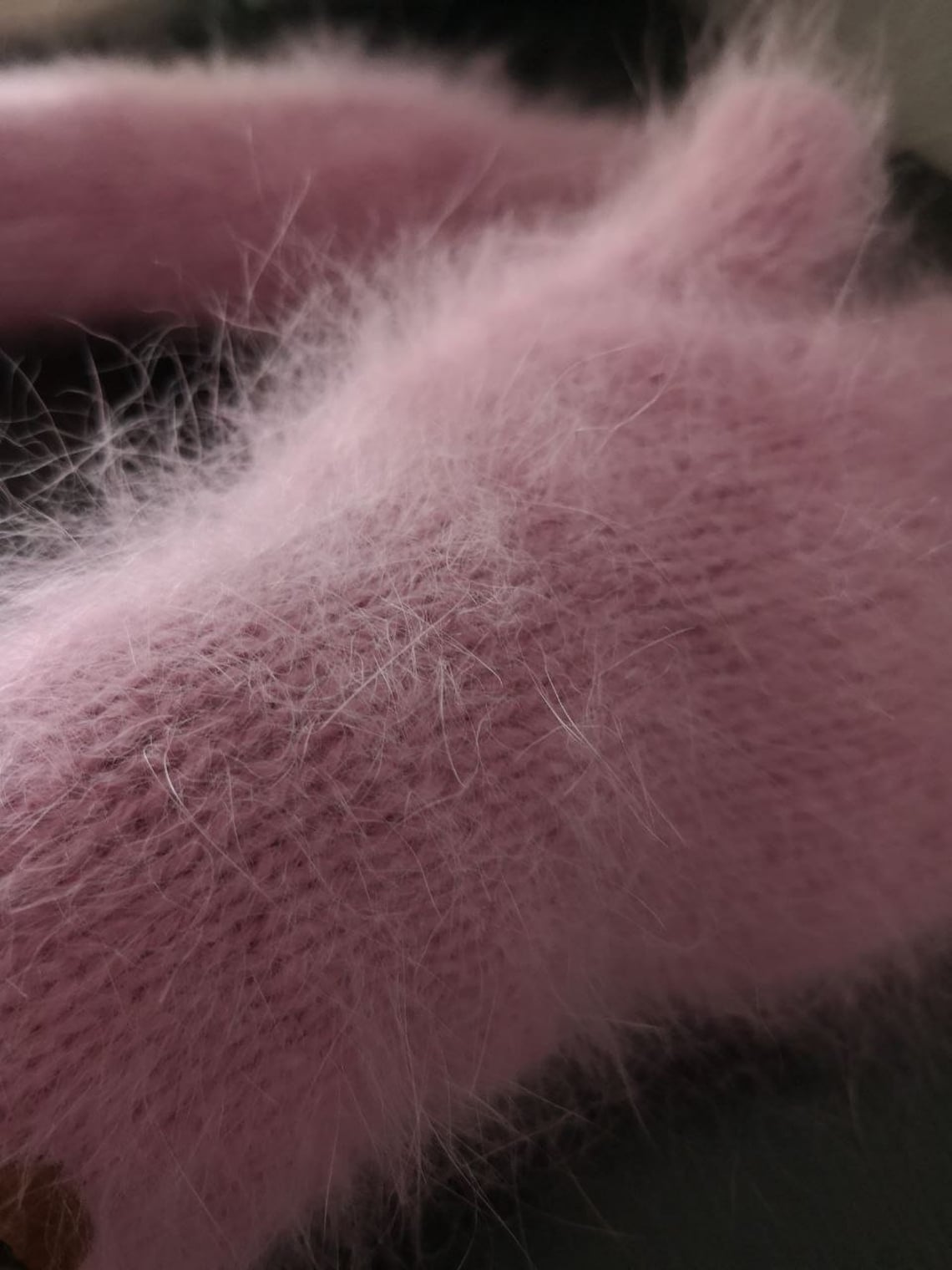 Angora Knit Pink Gloves Women Handknit Mittens - Etsy