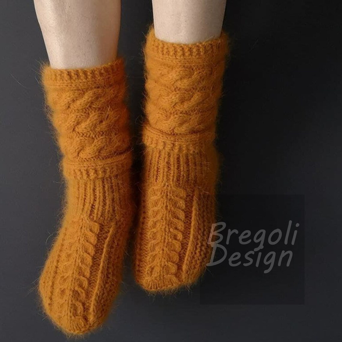 Angora Socks Sock Slippers Knit Angora Socks Wool Angora - Etsy