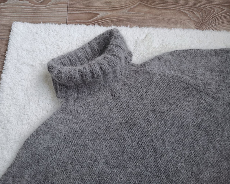 Angora Wool Sweater, Men's Winter Knit Jumper, Christmas Gift - Etsy