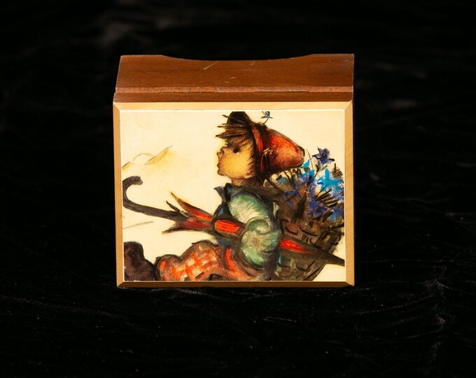 Vintage Cuendet Music Box Hummel Art Edelweiss 15303 Swiss Musical ...