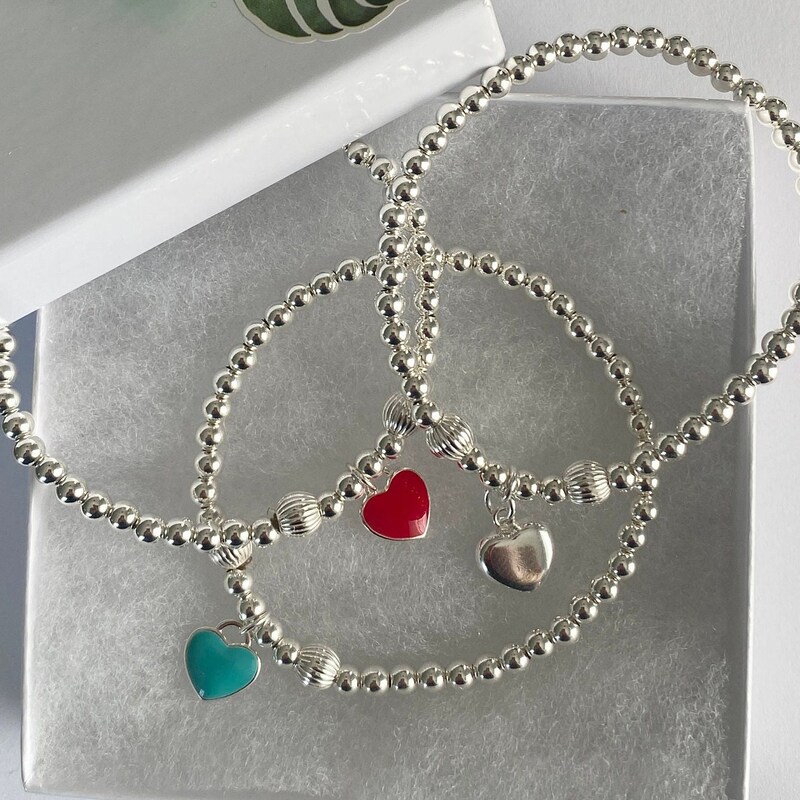 Heart Bracelets for Women - Etsy