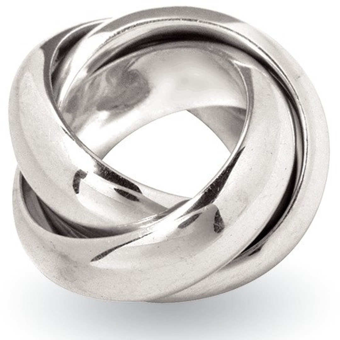 Triple Ring 3 Ring 3-fold Ring Trilogy Ring Play Ring 925/000 Silver 10 ...