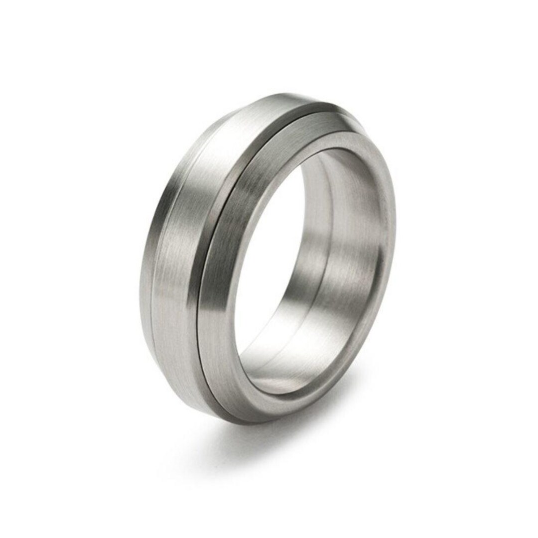 ONE OF A KIND | Pure | Spinning Ring | Play Ring | Stainless Steel | 8 ...