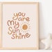 You Are My Sunshine Nursery Wall Art Nursery Decor Printable Wall Art ...