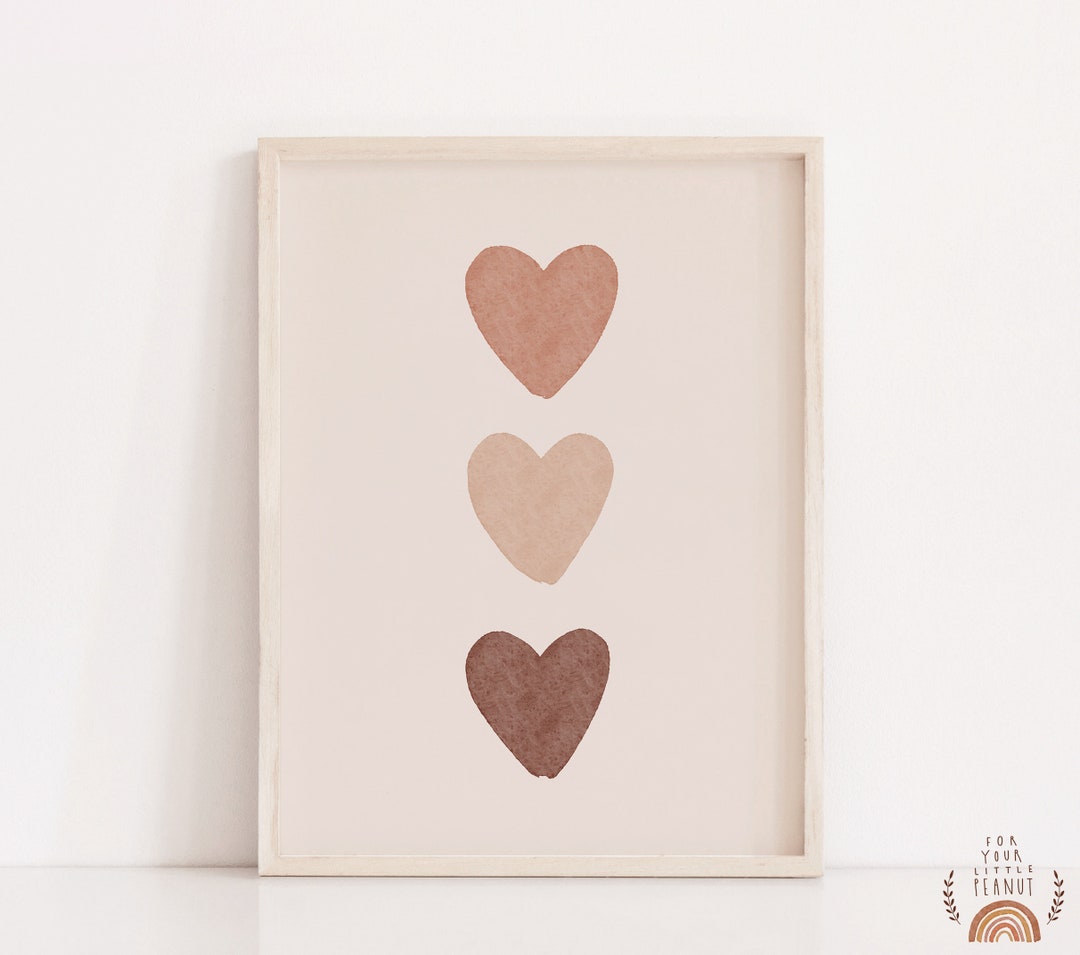 Nursery Wall Art Heart Nursery Decor Printable Wall Art Nursery Prints ...