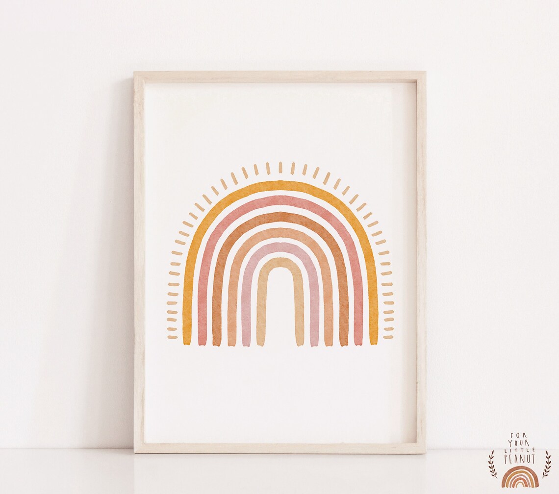 Nursery Wall Art Rainbow Nursery Decor Printable Wall Art Nursery ...